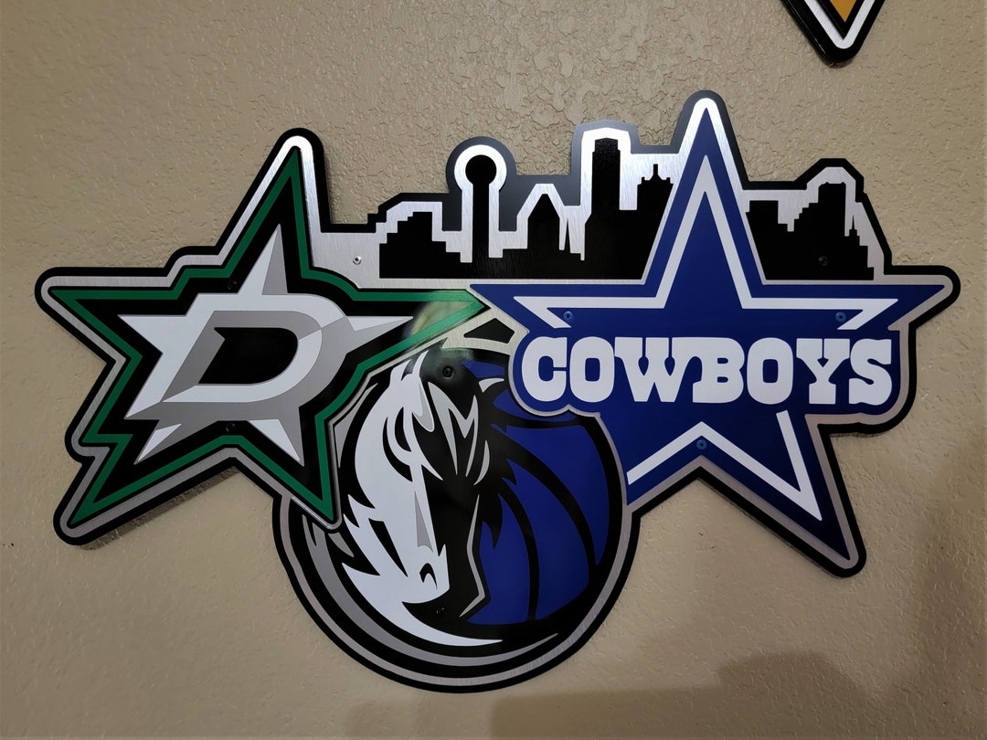 Dallas Sports Teams Combo Wall Décor, Stars, Mavs, Cowboys - Etsy