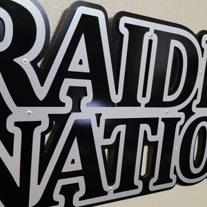 RAIDERS NATION Wall Décor. - Etsy