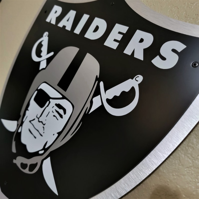 RAIDERS Shield Wall Décor - Etsy
