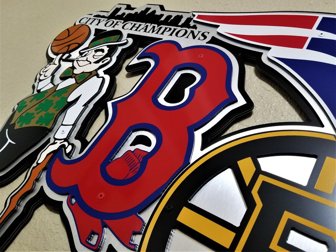 Hand Crafted Boston Sports Teams Themed Wall Décor. - Etsy