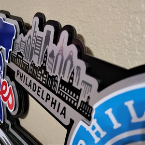 Philadelphia Sports Teams Wall Décor With Skyline. - Etsy