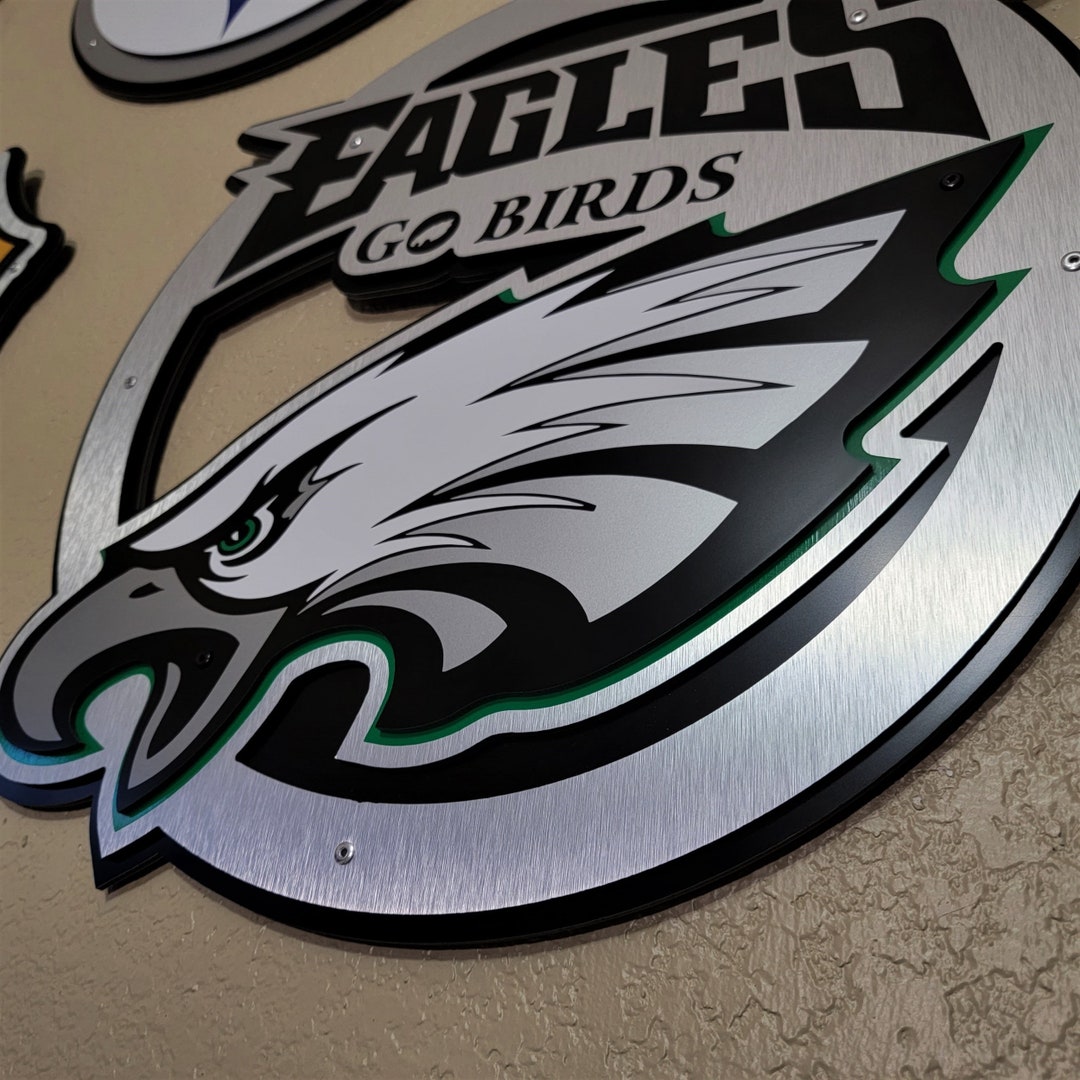 Hand Crafted Eagles Themed "go Birds" Wall Décor - Etsy