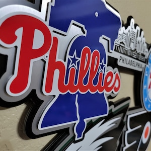 Philadelphia Sports Teams Wall Décor With Skyline. - Etsy