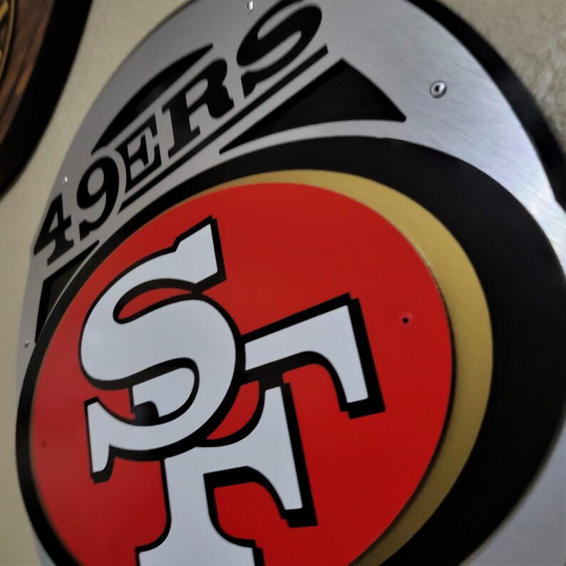 49ers Themed Round Wall Décor. - Etsy