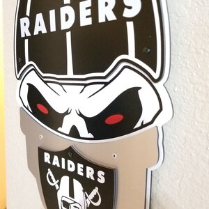 RAIDERS Facemask Wall Décor - Etsy