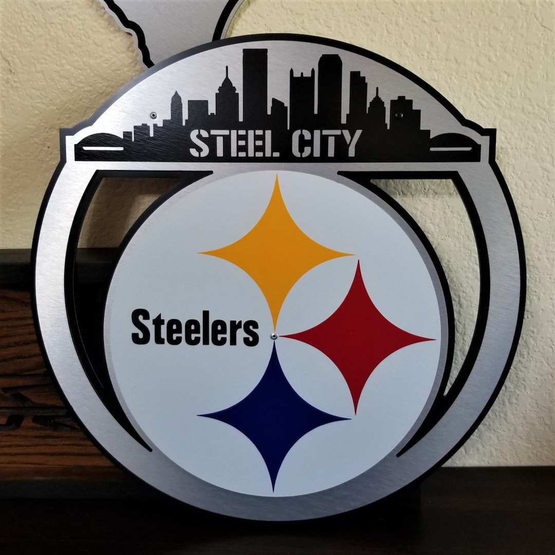 Steelers Round Wall Décor - Etsy