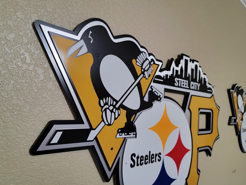 LARGE Pittsburgh Sports Team's Combo Wall Décor. - Etsy