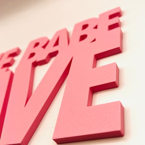 The Babe Cave - Wall Hang Home Decor | Custom Women's Office Decor | Wall Art | Custom Wall Hang ...