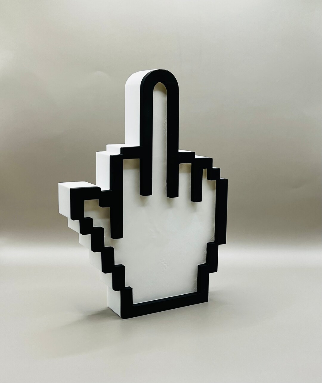 Fck You Pixelated Middle Finger Full Sized Middle Finger - Etsy
