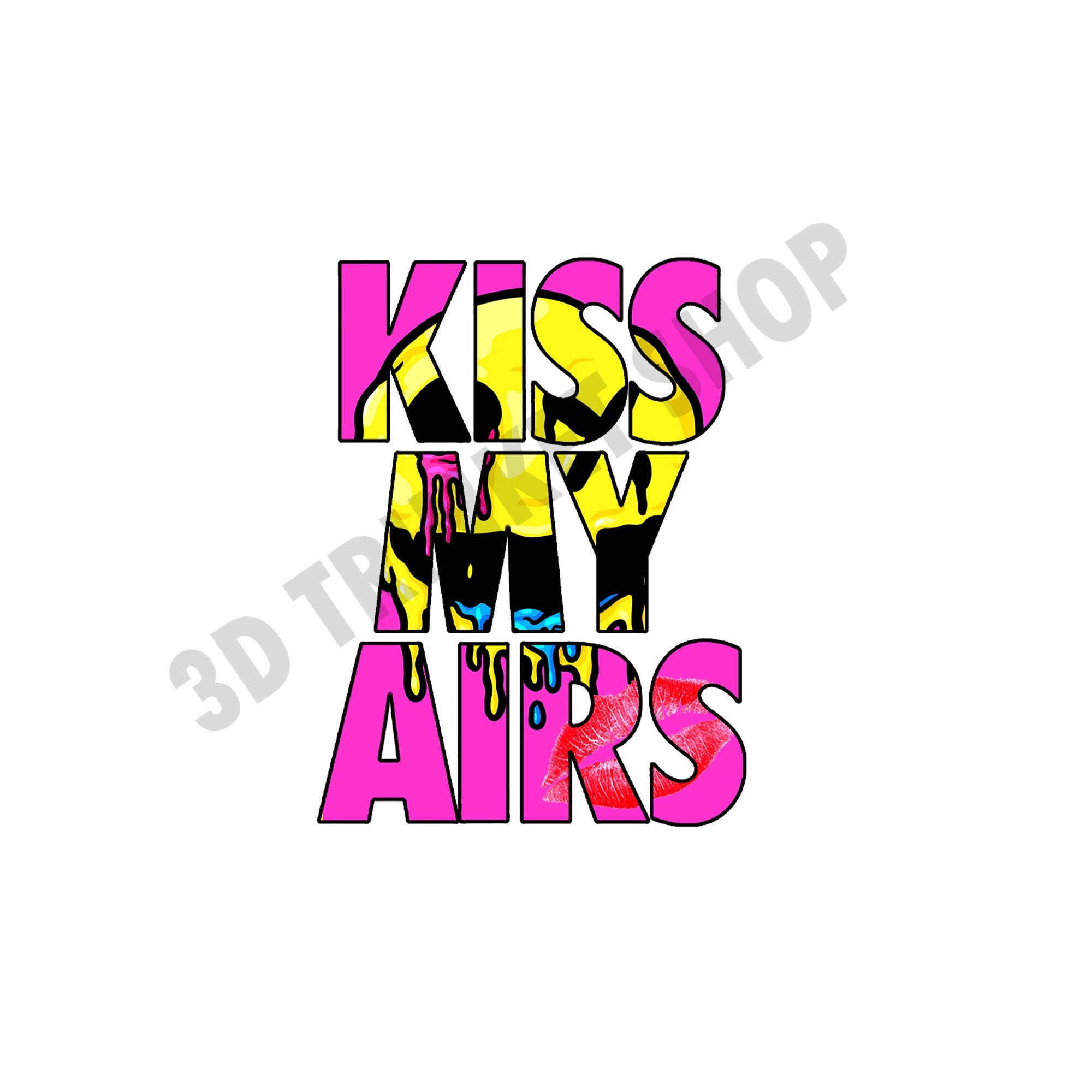 Kiss My Airs Digital .SVG File for T-shirts, Mugs and Prints ...