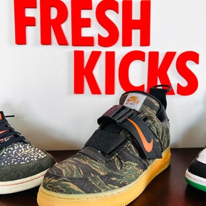 Fresh Kicks 3D Printed Lettering - Hypebeast Sneaker Decor - Streetwear ...