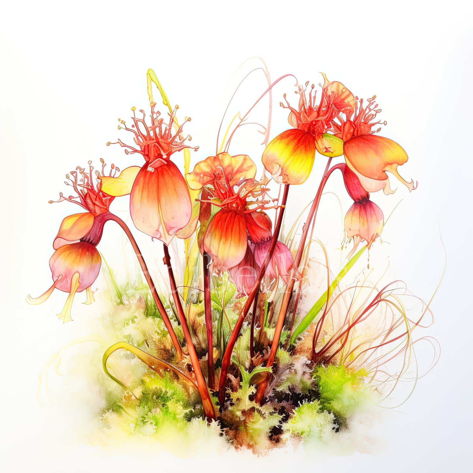 Carnivorous Plants | Set of 10 | Clipart Bundle | High Quality 300 Dpi ...