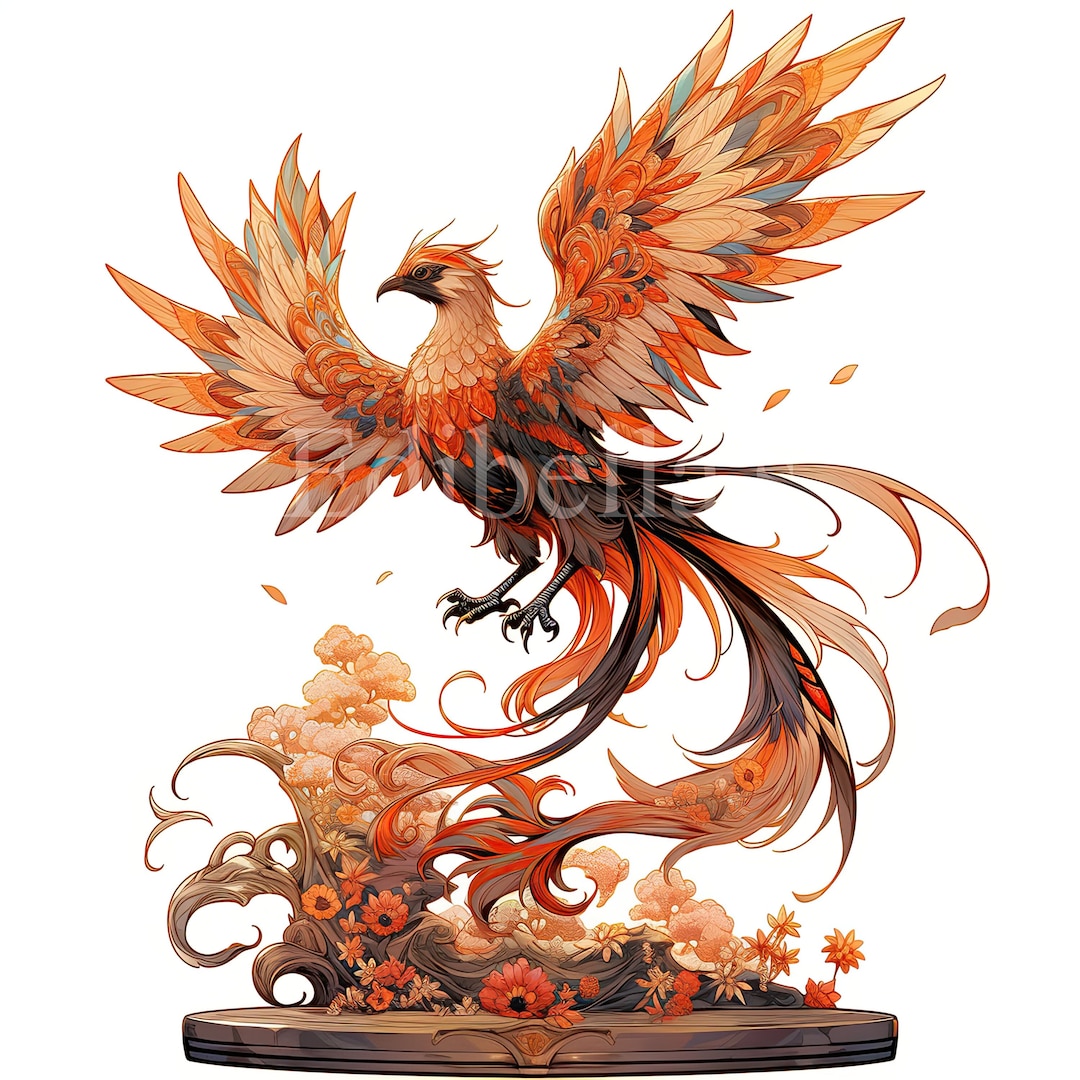 Phoenix Clipart | High Quality 300 DPI JPEG and Transparent PNG | 4096 ...