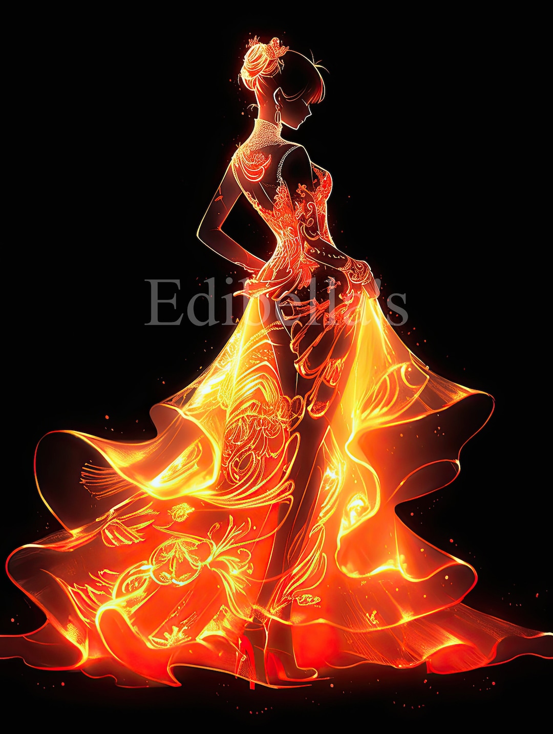 Neon Princess (5/10) | Digital Art | 72/300 DPI Jpegs | 3712 X 4928 ...