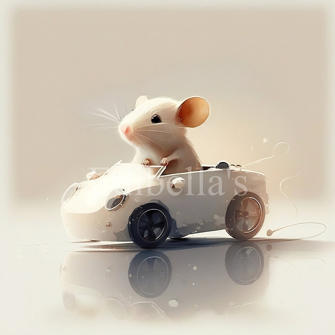 Mouse Racecar Set of 10 Clipart Bundle High Quality Jpegs Digital ...