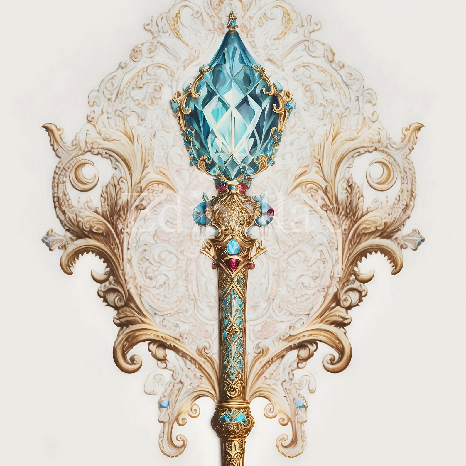 Crystal Scepter | Set of 10 | Clipart Bundle | High Quality Jpegs ...