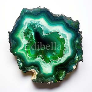 Green Geode | Set of 10 | Clipart Bundle | 300 DPI Jpegs | 300 DPI ...