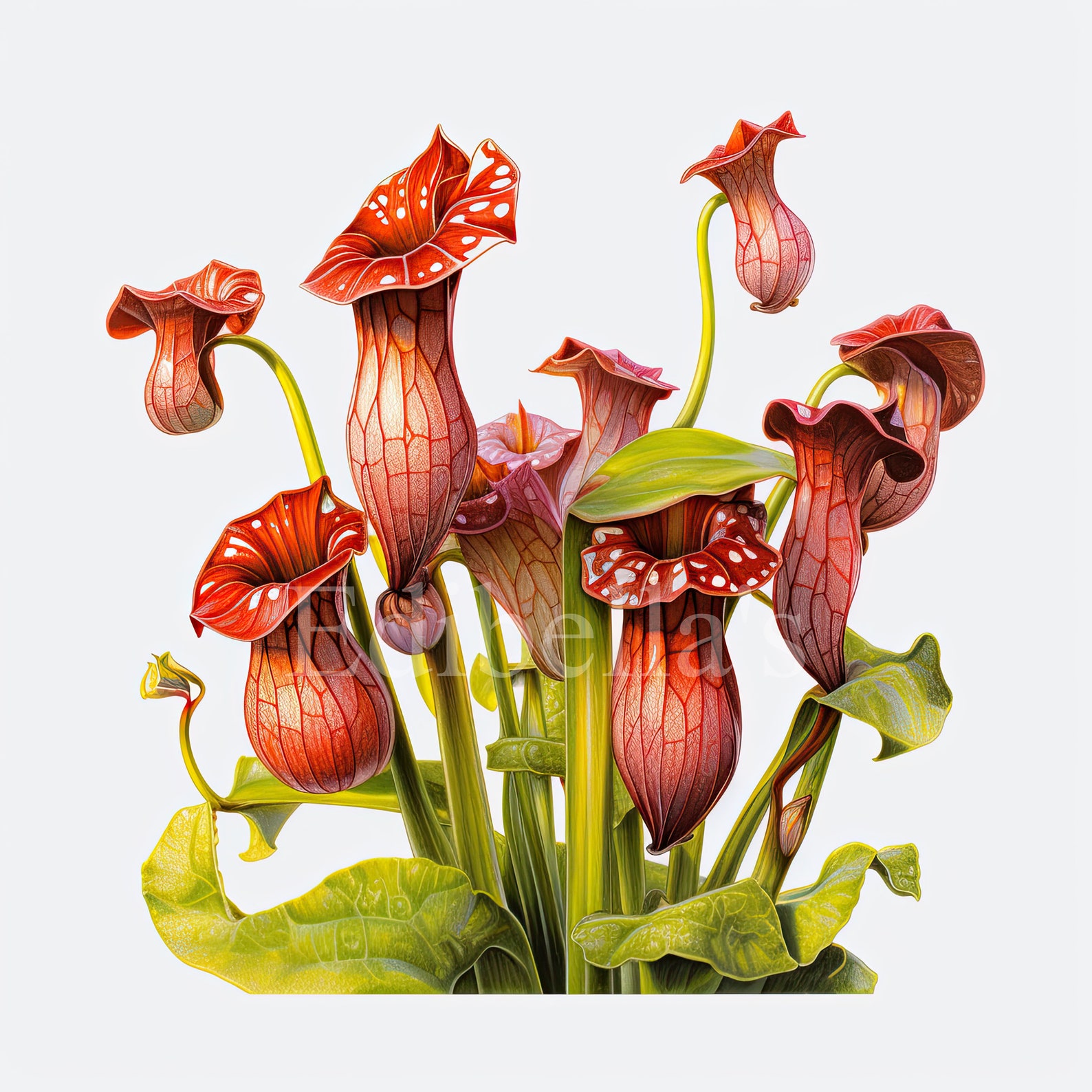 Carnivorous Plants | Set of 10 | Clipart Bundle | High Quality 300 Dpi ...