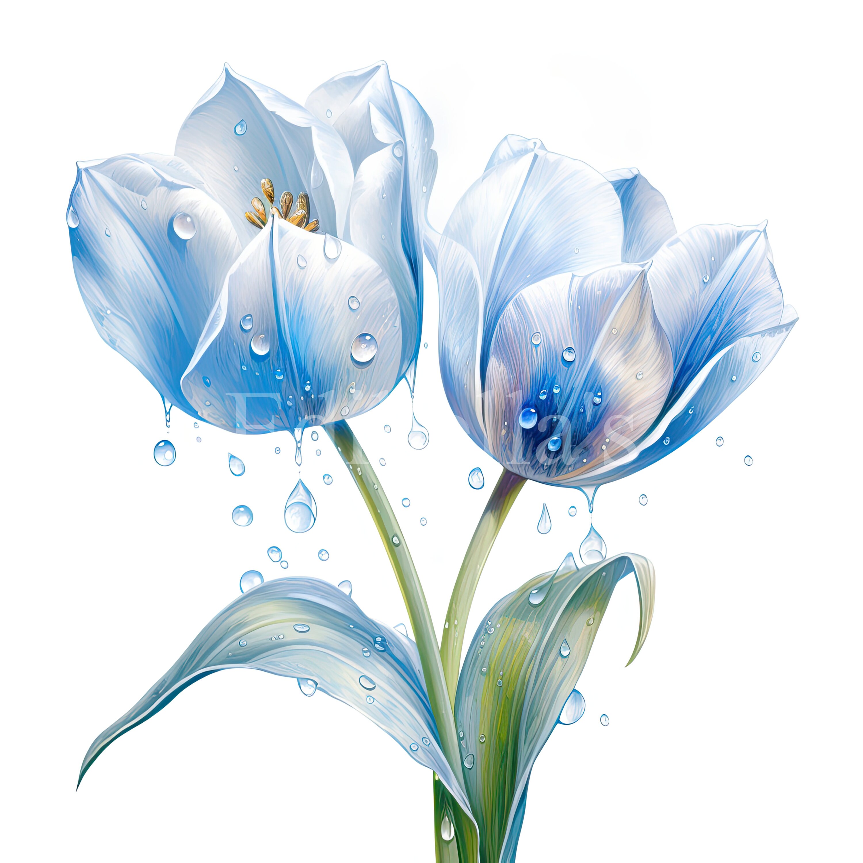 Tulip | Set of 10 | Clipart Bundle | 300 DPI Jpegs | 300 DPI ...