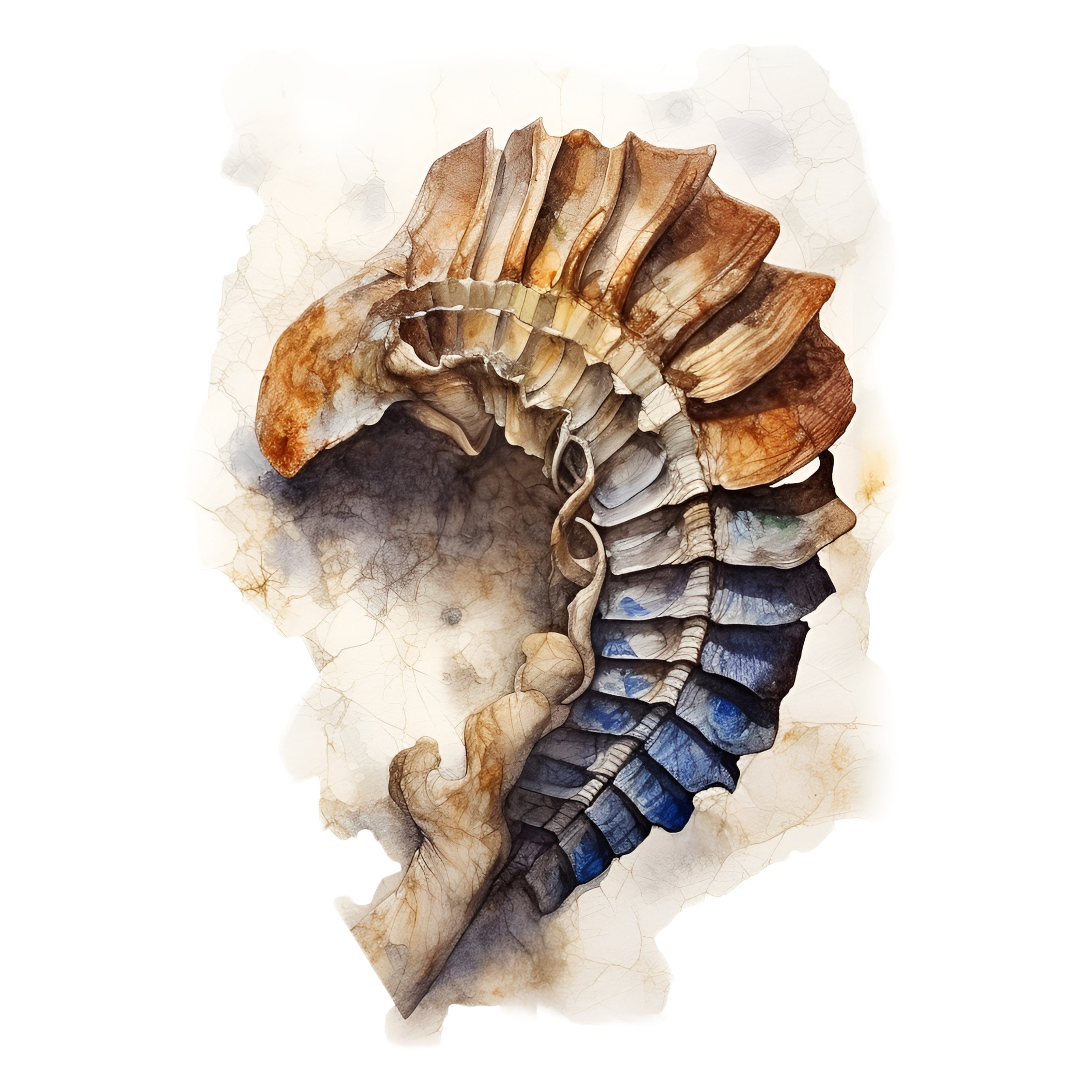 Trilobite and Plant Fossils Set of 10 Clipart Bundle - Etsy
