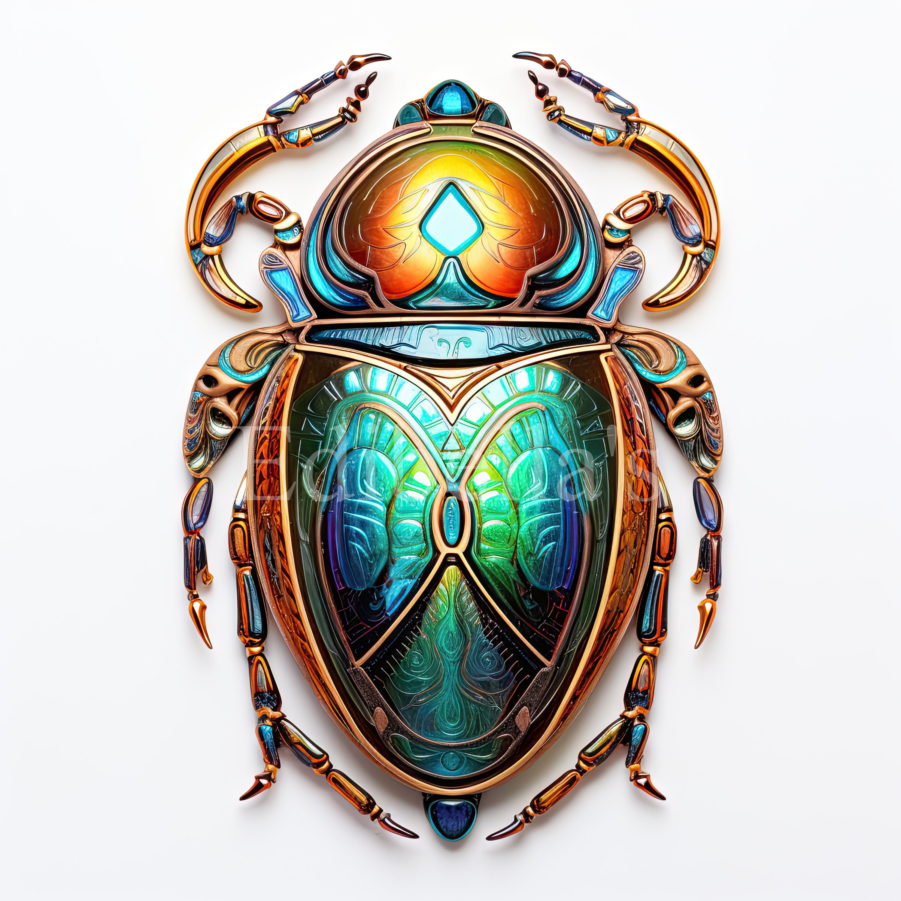 Gemstone Scarab | Set of 10 | Clipart Bundle | High Quality 300 DPI ...