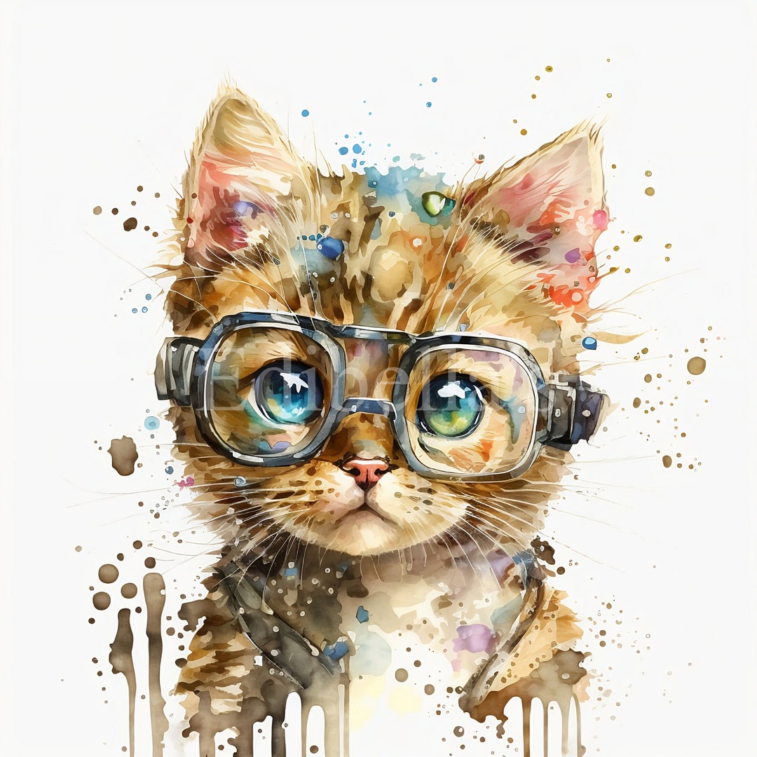 Kitten Pilot Set of 10 Clipart Bundle High Quality Jpegs - Etsy