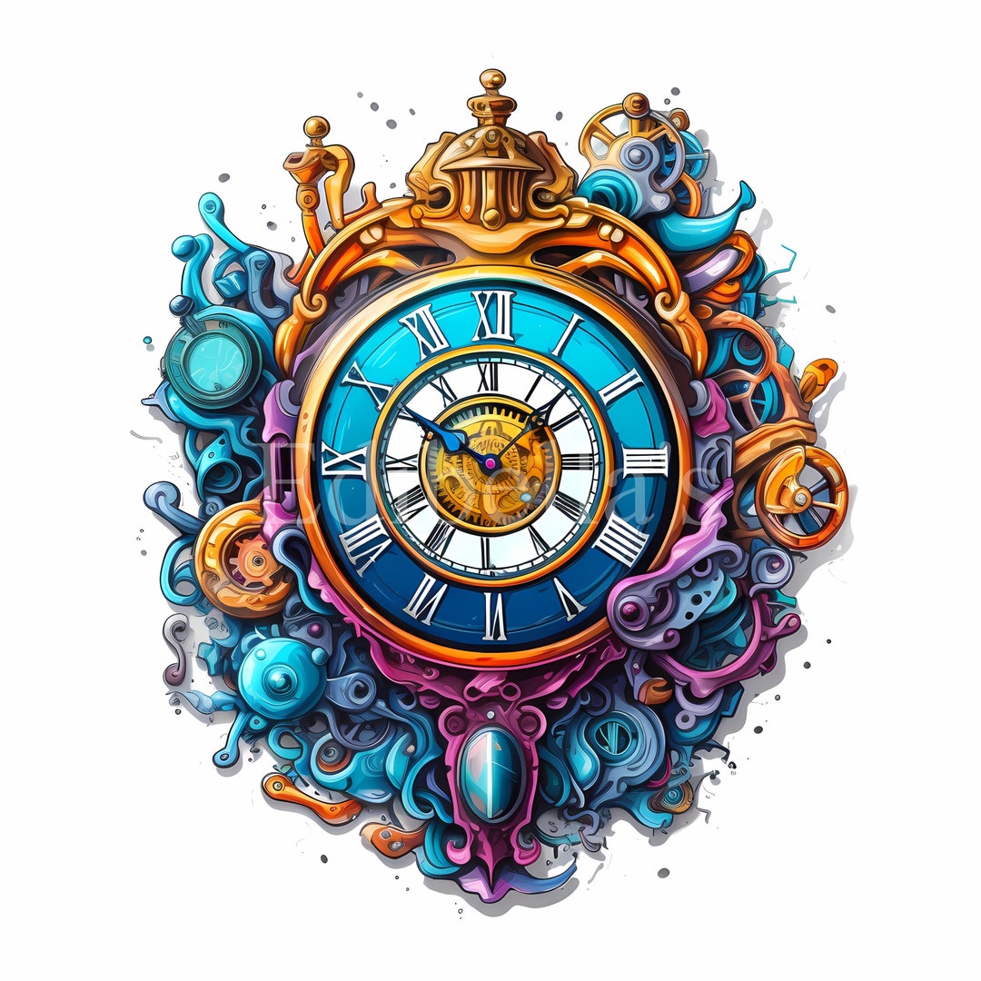 Ornate Clock | Set of 10 | Clipart Bundle | High Quality Jpegs ...