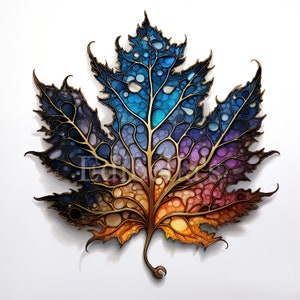 Ornate Leaf | Set of 10 | Clipart Bundle | 300 Dpi High Quality Jpegs ...