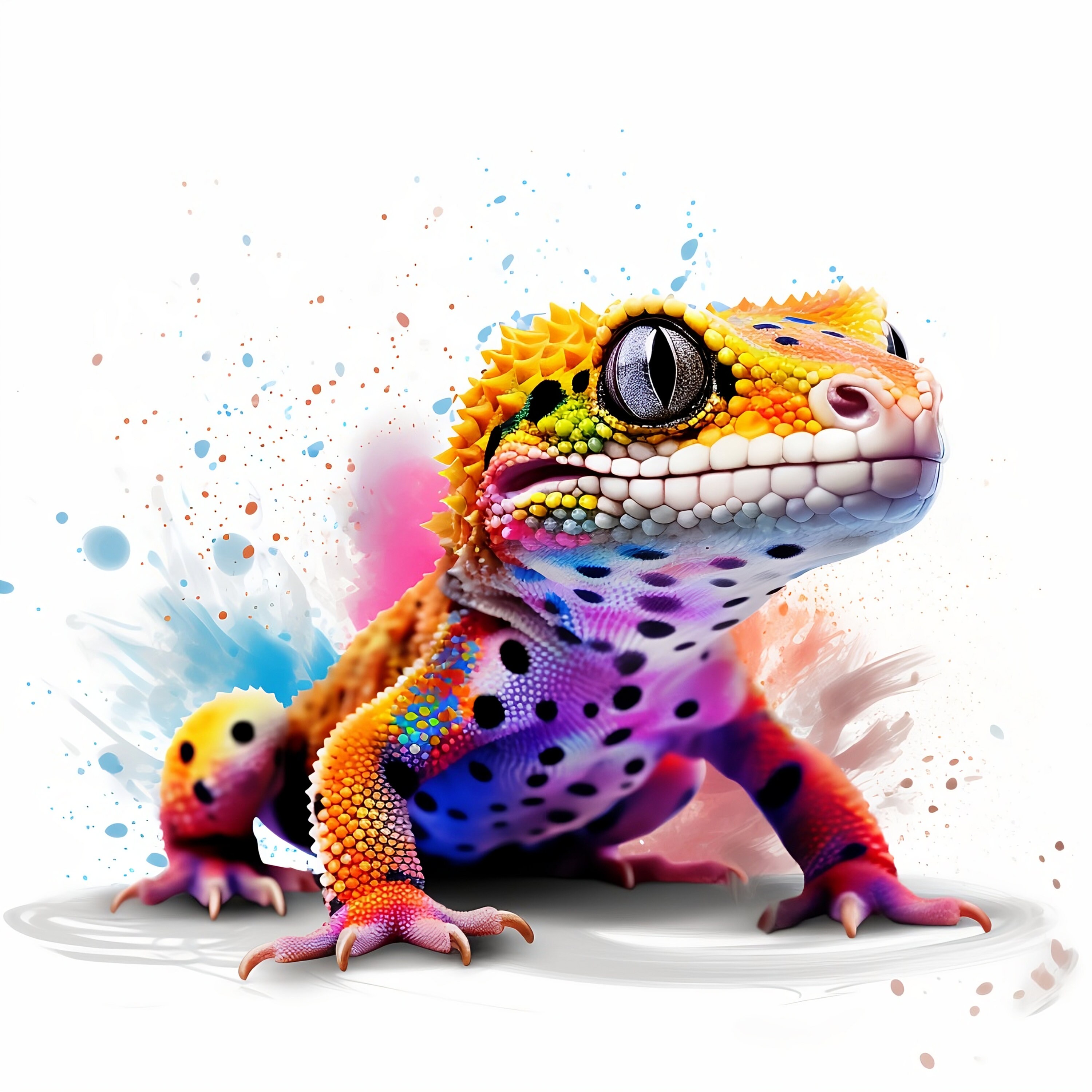 Crested and Leopard Geckos | Set of 10 | Clipart Bundle | High Quality ...