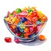 Candy Bowl | Set of 10 | Clipart Bundle | 300 DPI Jpegs and Transparent ...