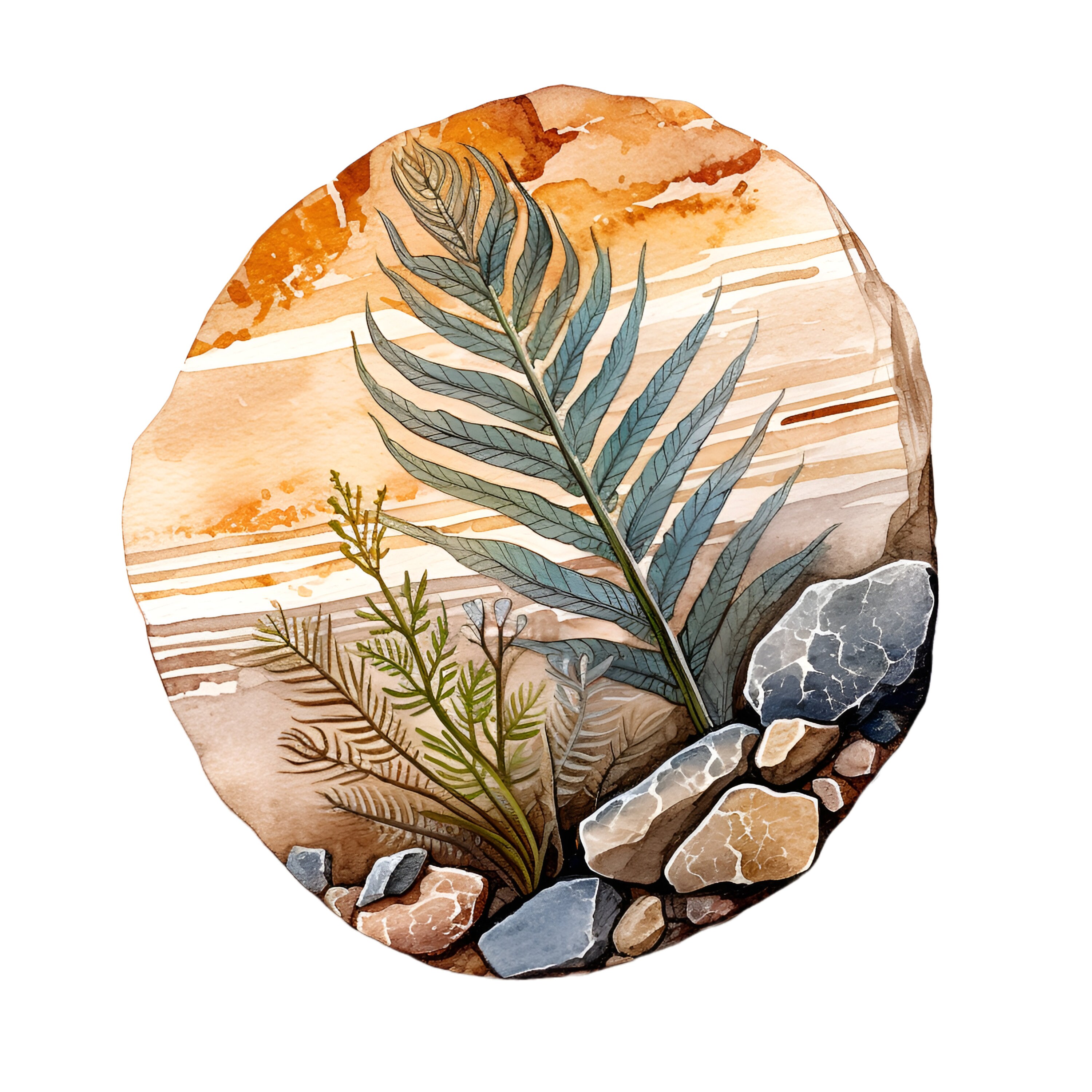 Trilobite and Plant Fossils | Set of 10 | Clipart Bundle | High Quality ...