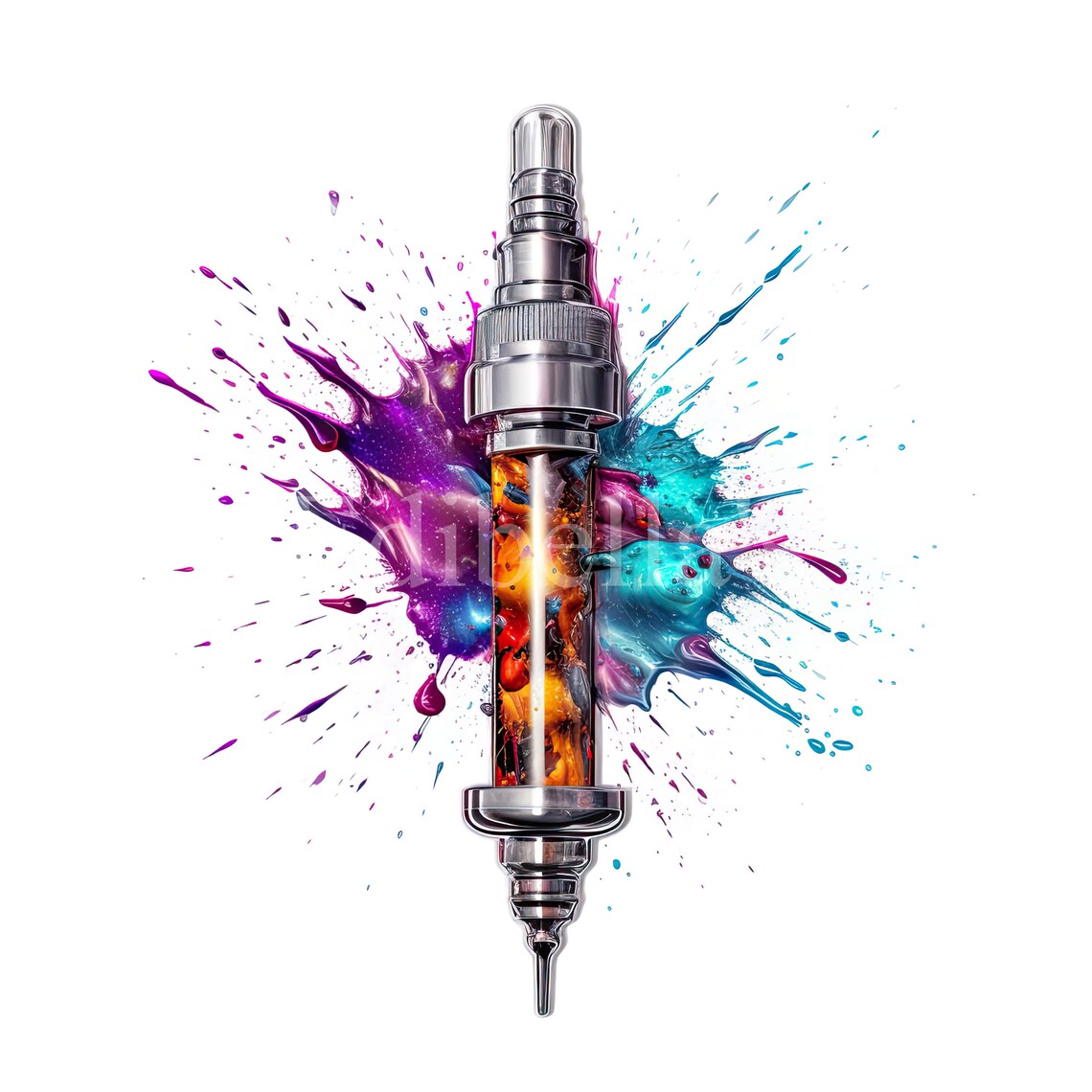 Rainbow Medical Syringe | Set of 10 | Clipart Bundle | High Quality ...