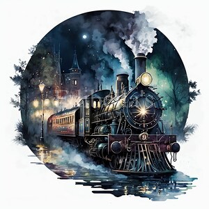 Midnight Train | Set of 10 | Clipart Bundle | High Quality Jpegs ...