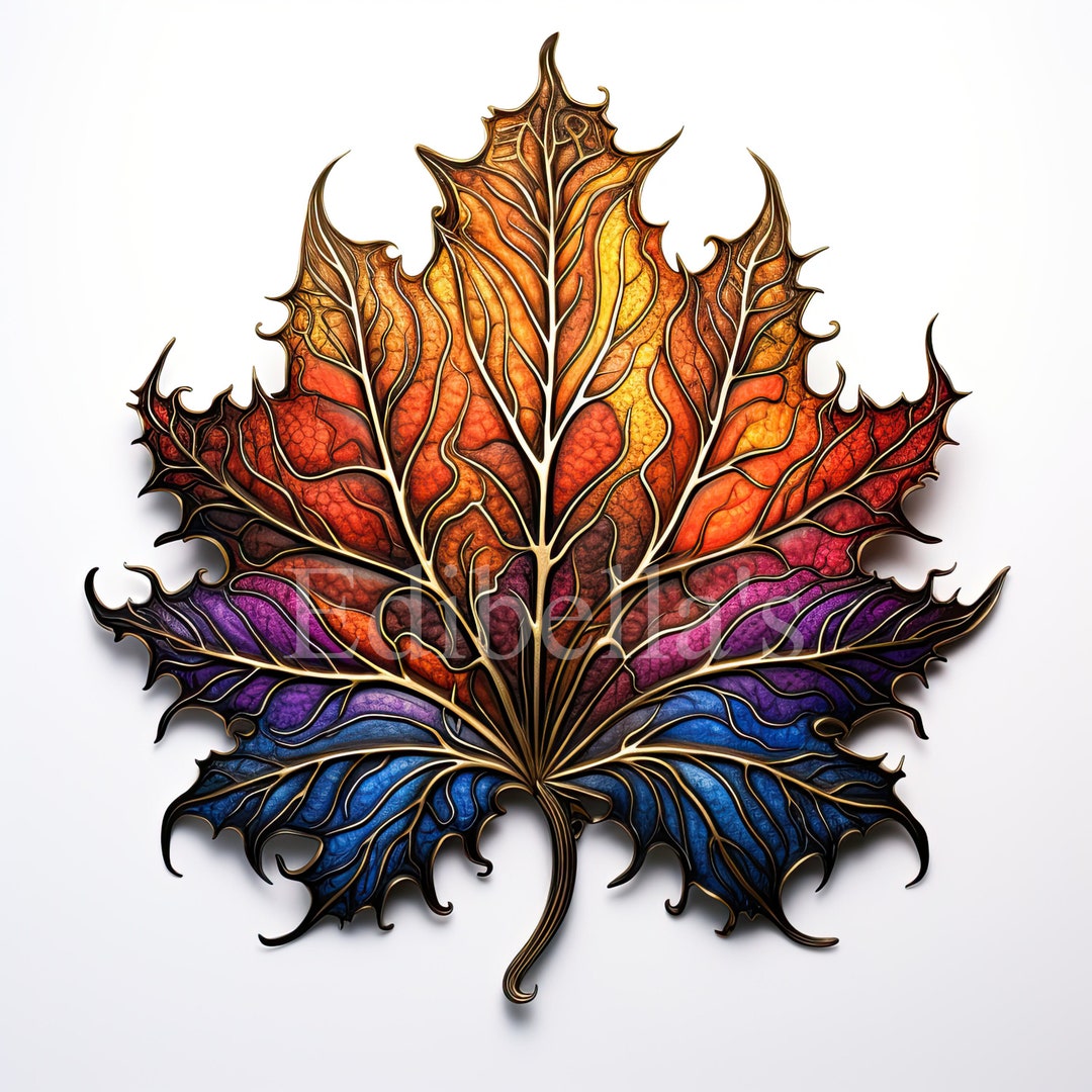 Ornate Leaf | Set of 10 | Clipart Bundle | 300 Dpi High Quality Jpegs ...