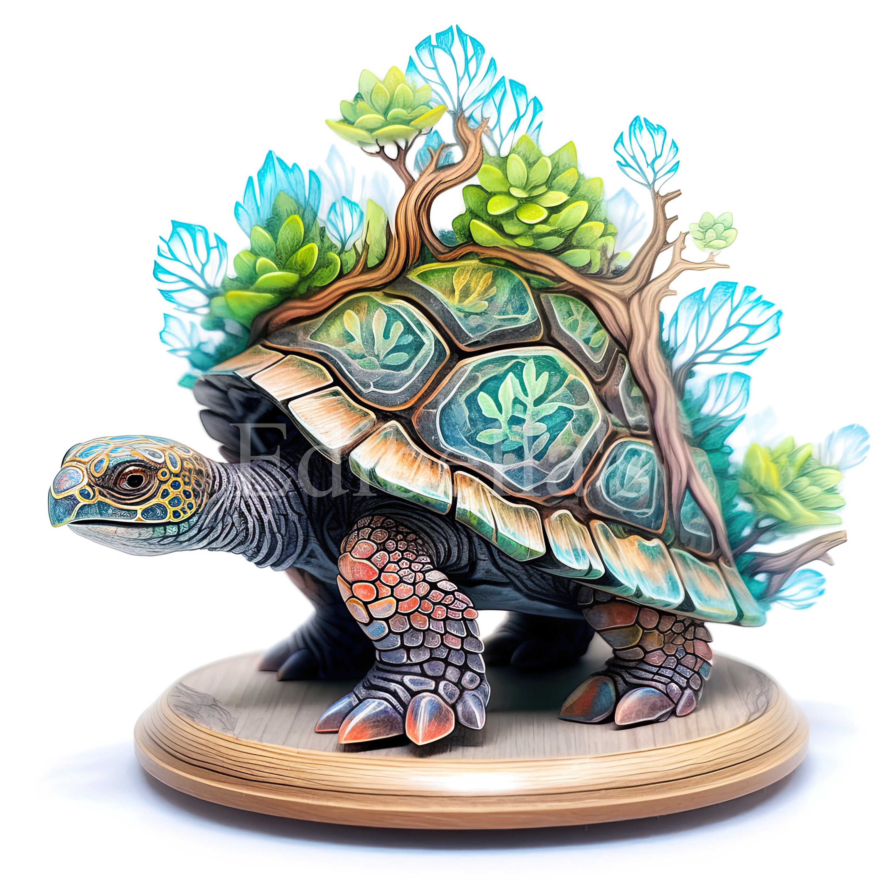 Ornate Turtle Set of 10 Clipart Bundle High Quality 300 - Etsy