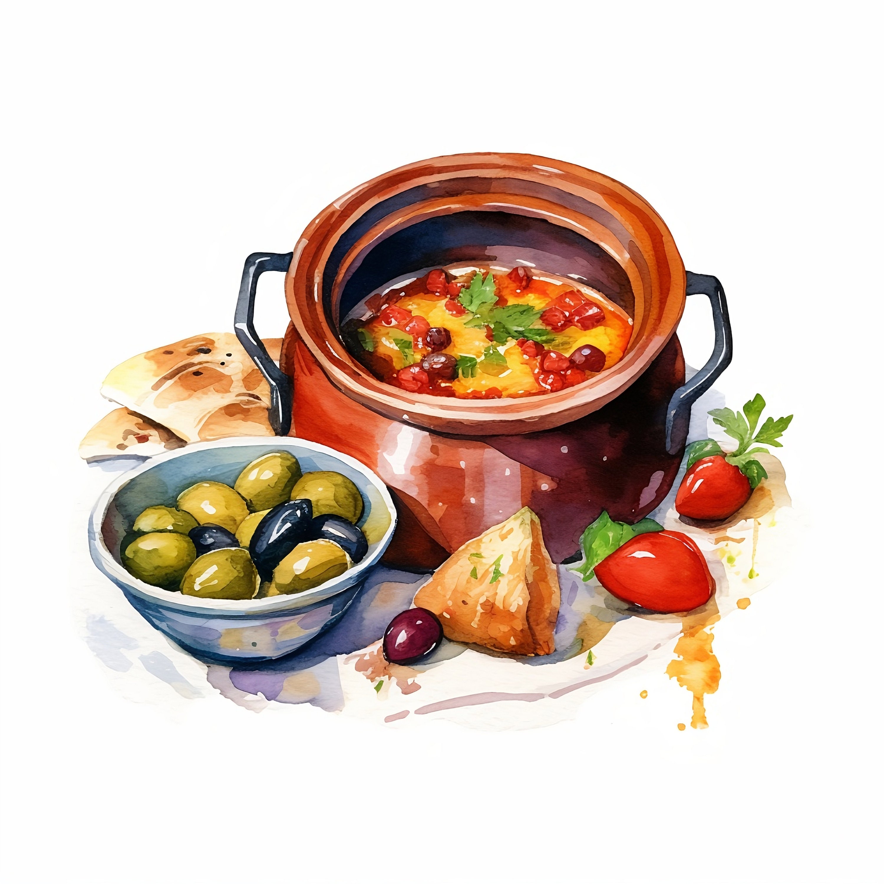 African Food Set of 10 Clipart Bundle High Quality Jpegs - Etsy