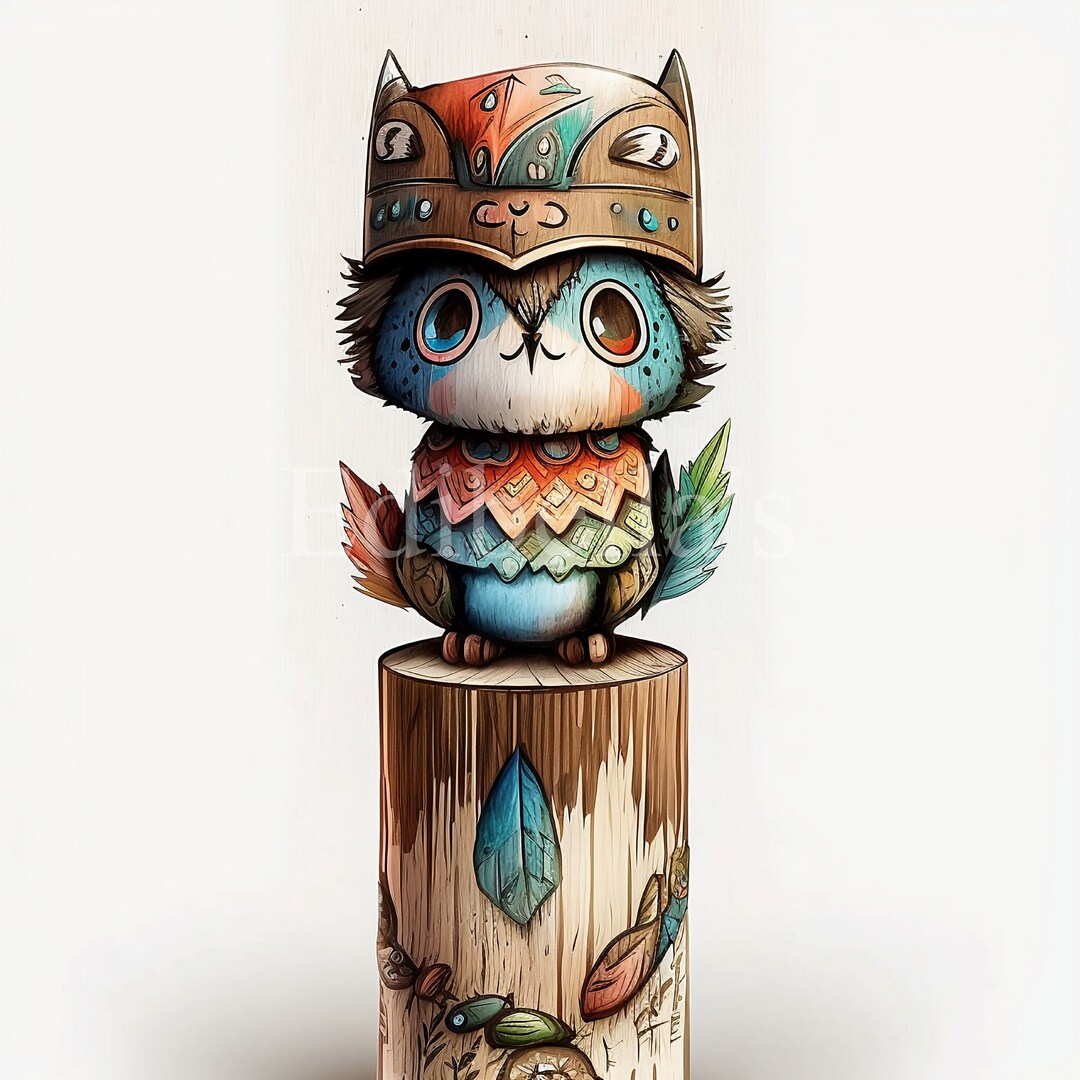 Cute Totem Pole | Set of 10 | Clipart Bundle | High Quality Jpegs ...