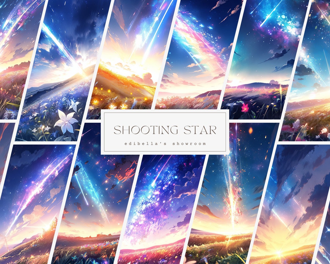 Shooting Star Set (2/2) | Set of 12 | 300 DPI Jpegs | 4096 X 4096 ...