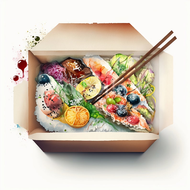 Bento Box Set of 10 Clipart Bundle High Quality Jpegs - Etsy