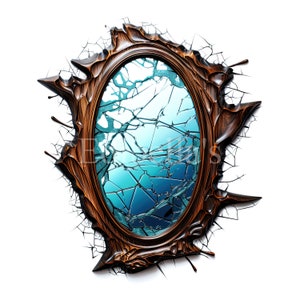 Cursed Mirror (1/2) | Set of 10 | Clipart Bundle | 300 DPI Jpegs and ...