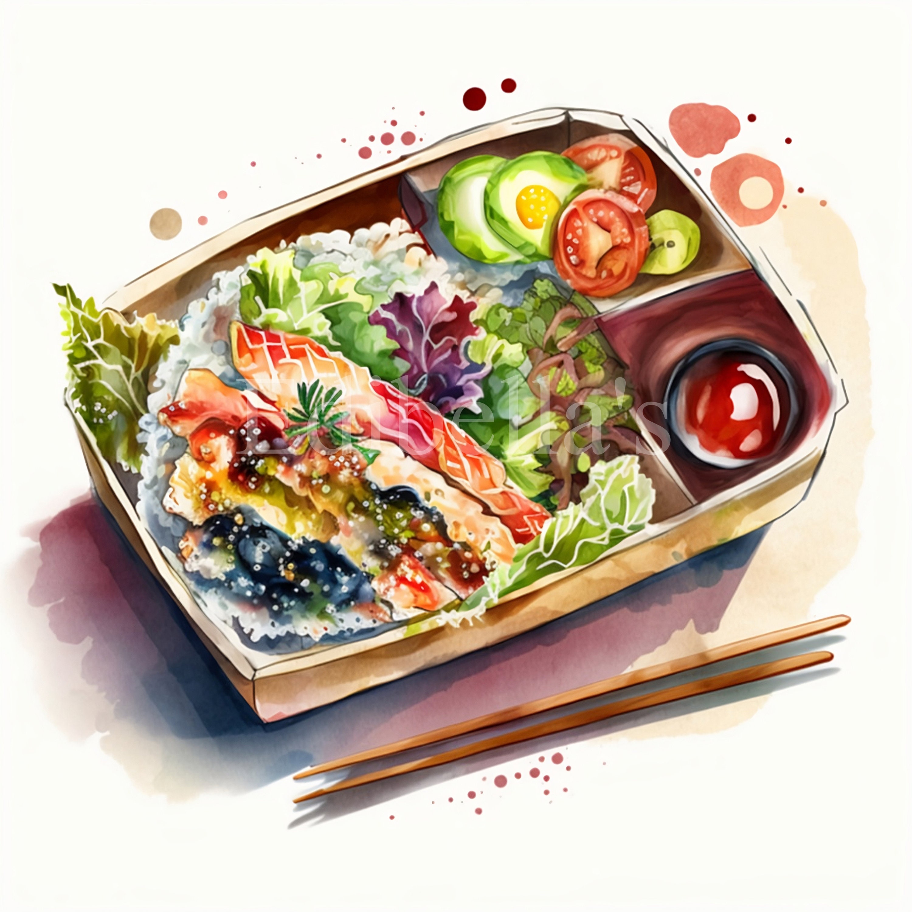 Bento Box Set of 10 Clipart Bundle High Quality Jpegs - Etsy