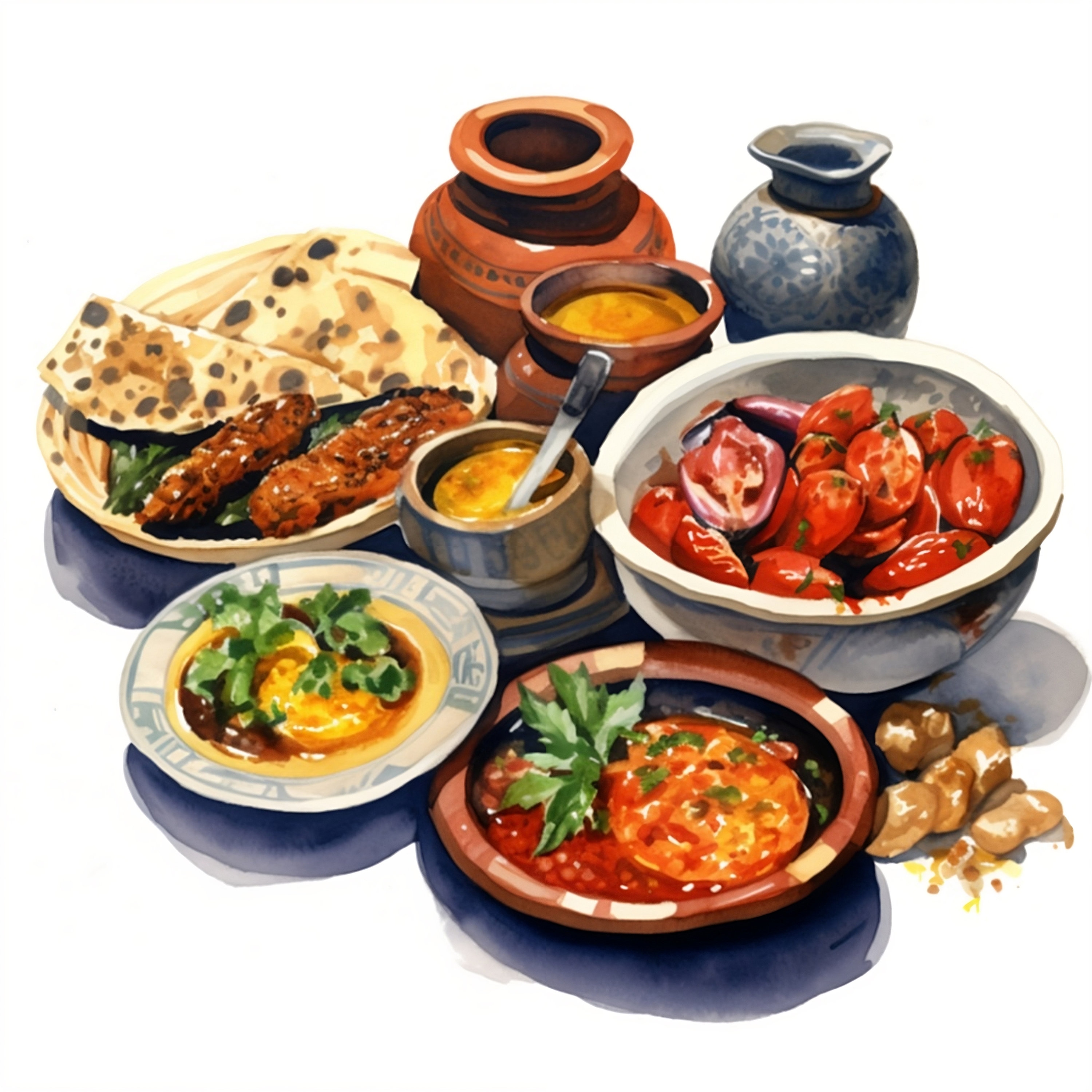 African Food Set of 10 Clipart Bundle High Quality Jpegs - Etsy