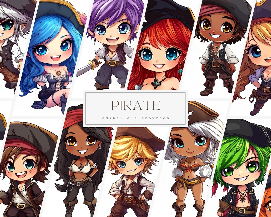 Pirate | Set of 12 | Clipart Bundle | 300 DPI Jpegs | 300 DPI ...