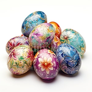 Easter Eggs | Set of 10 | Clipart Bundle | 300 DPI Jpegs and ...