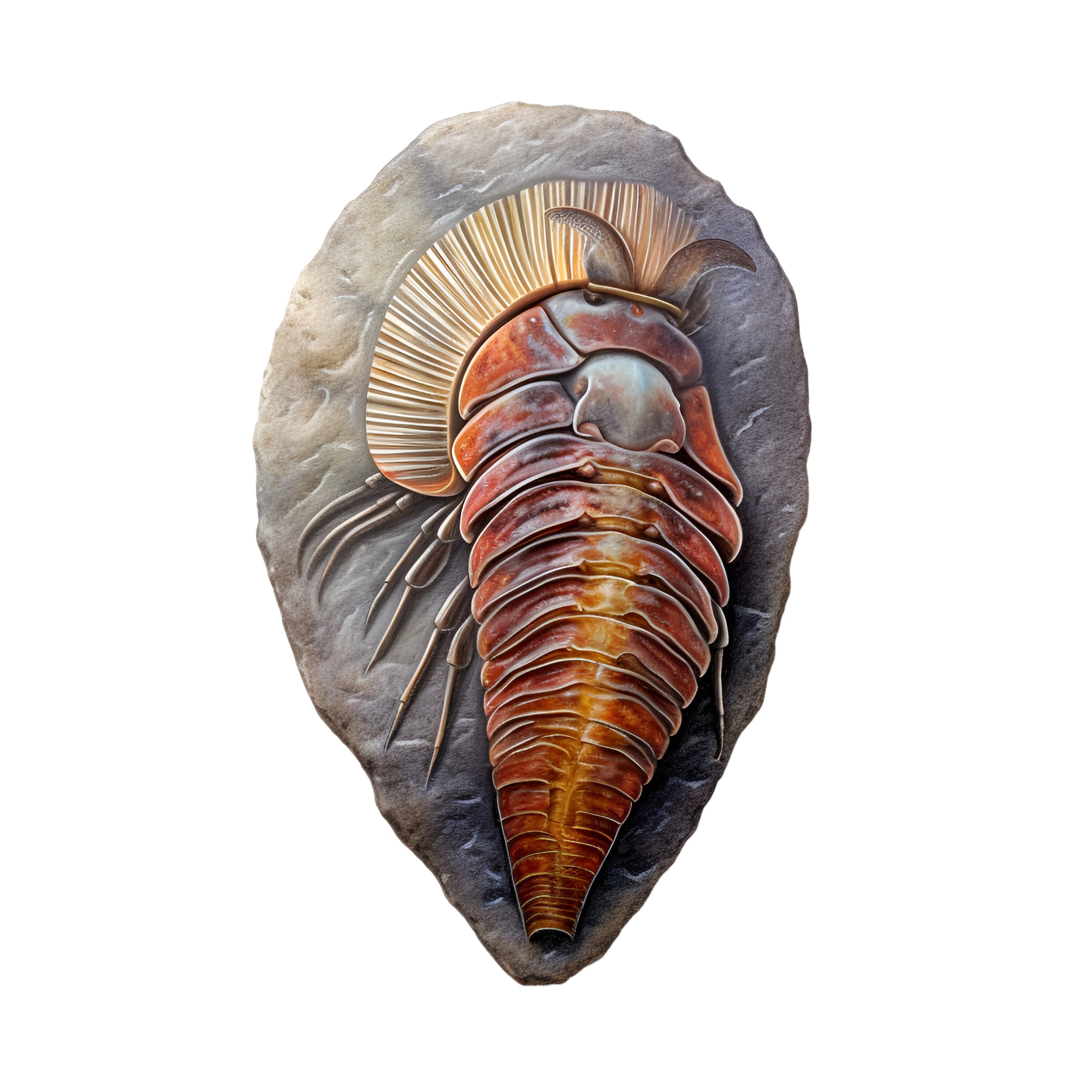 Trilobite and Plant Fossils | Set of 10 | Clipart Bundle | High Quality ...