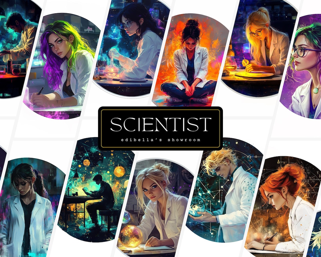Scientist | Set of 12 | Clipart Bundle | 300 DPI Jpgs | 300 DPI ...