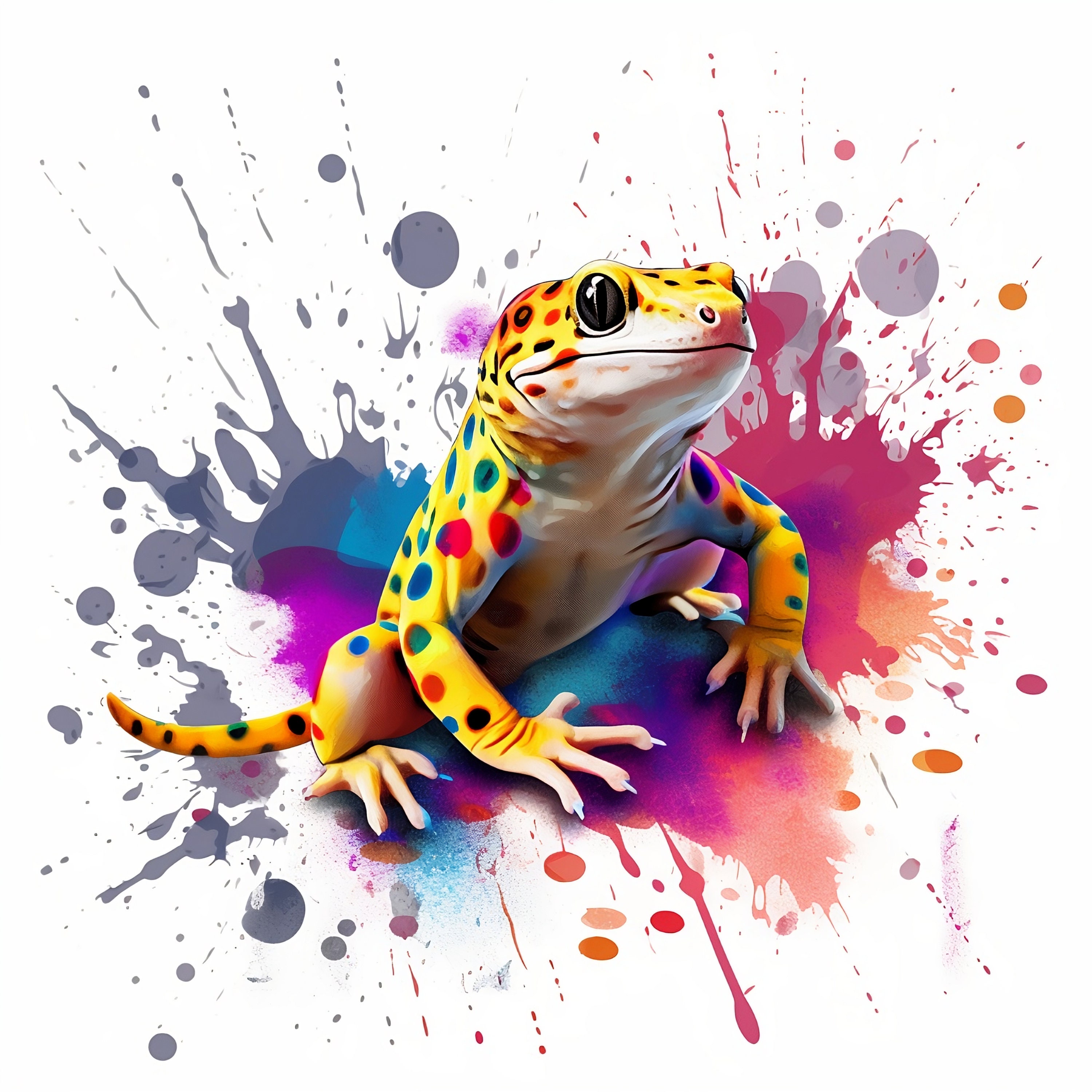 Crested and Leopard Geckos | Set of 10 | Clipart Bundle | High Quality ...