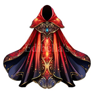 Magic Cape | Set of 10 | Clipart Bundle | Hi Res 300 DPI Jpegs and ...