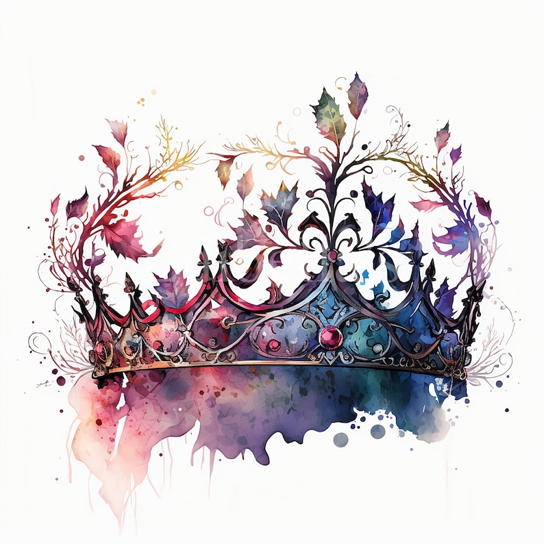 Ornate Tiara Set of 10 Clipart Bundle High Quality Jpegs - Etsy