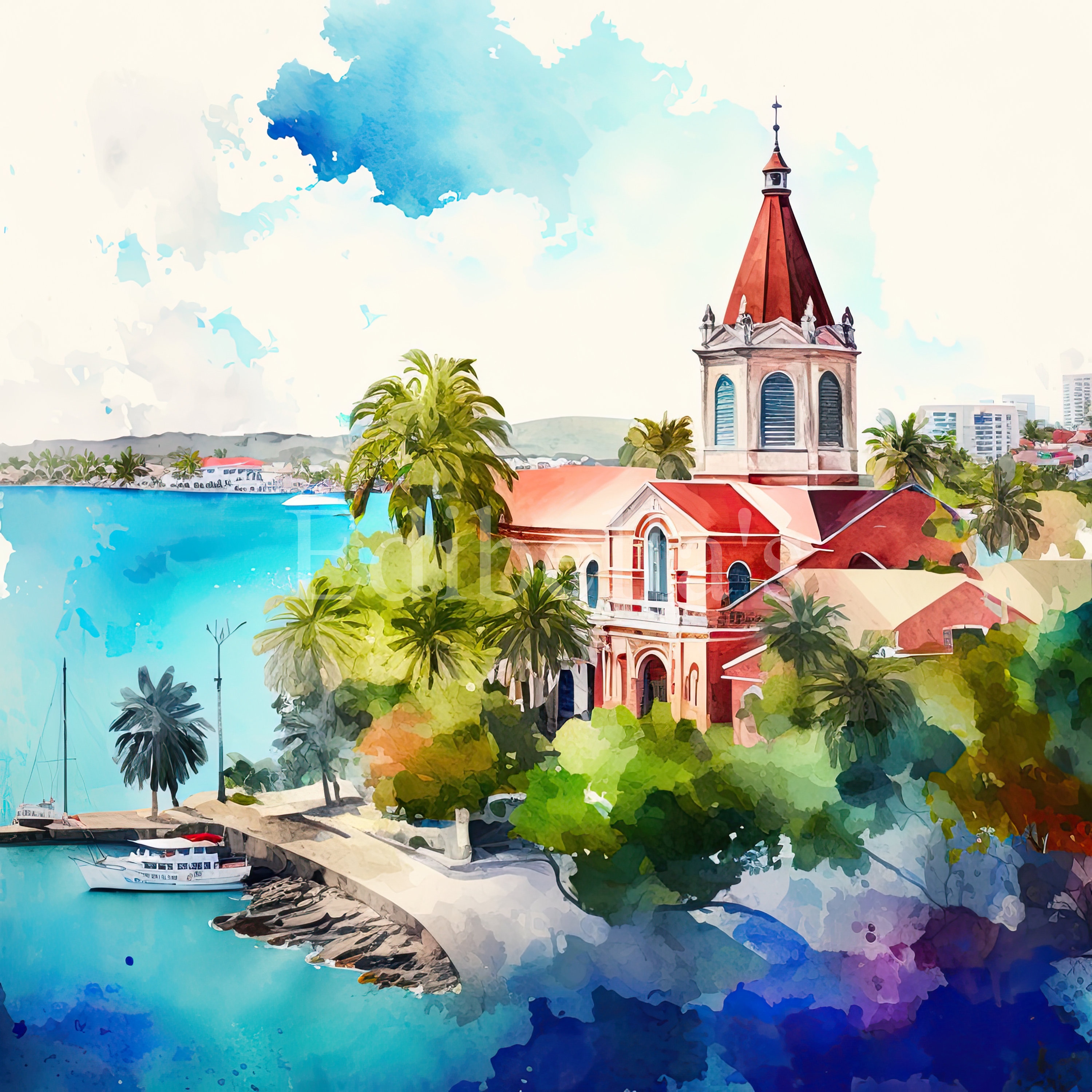 Caribbean Island | Set of 10 | Clipart Bundle | High Quality 300 DPI ...